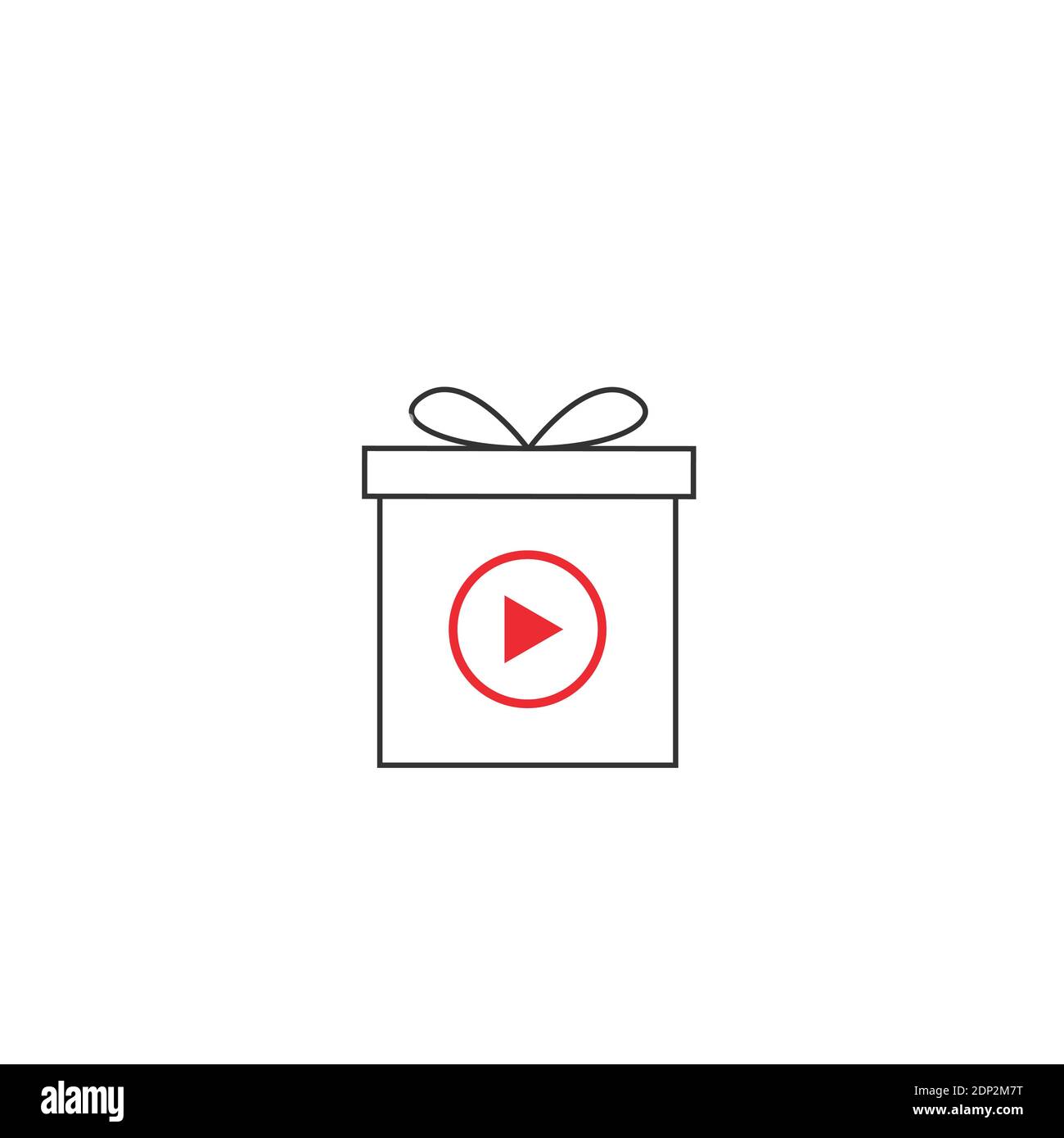 Opening her present Stock Vector Images - Alamy