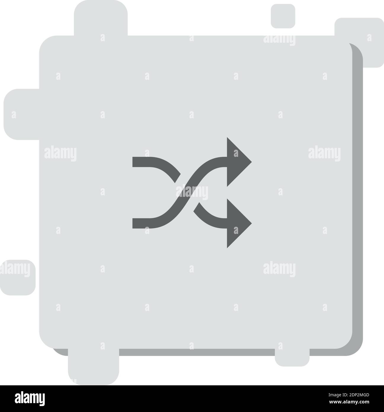 shuffle vector icon modern simple vector illustration Stock Vector ...