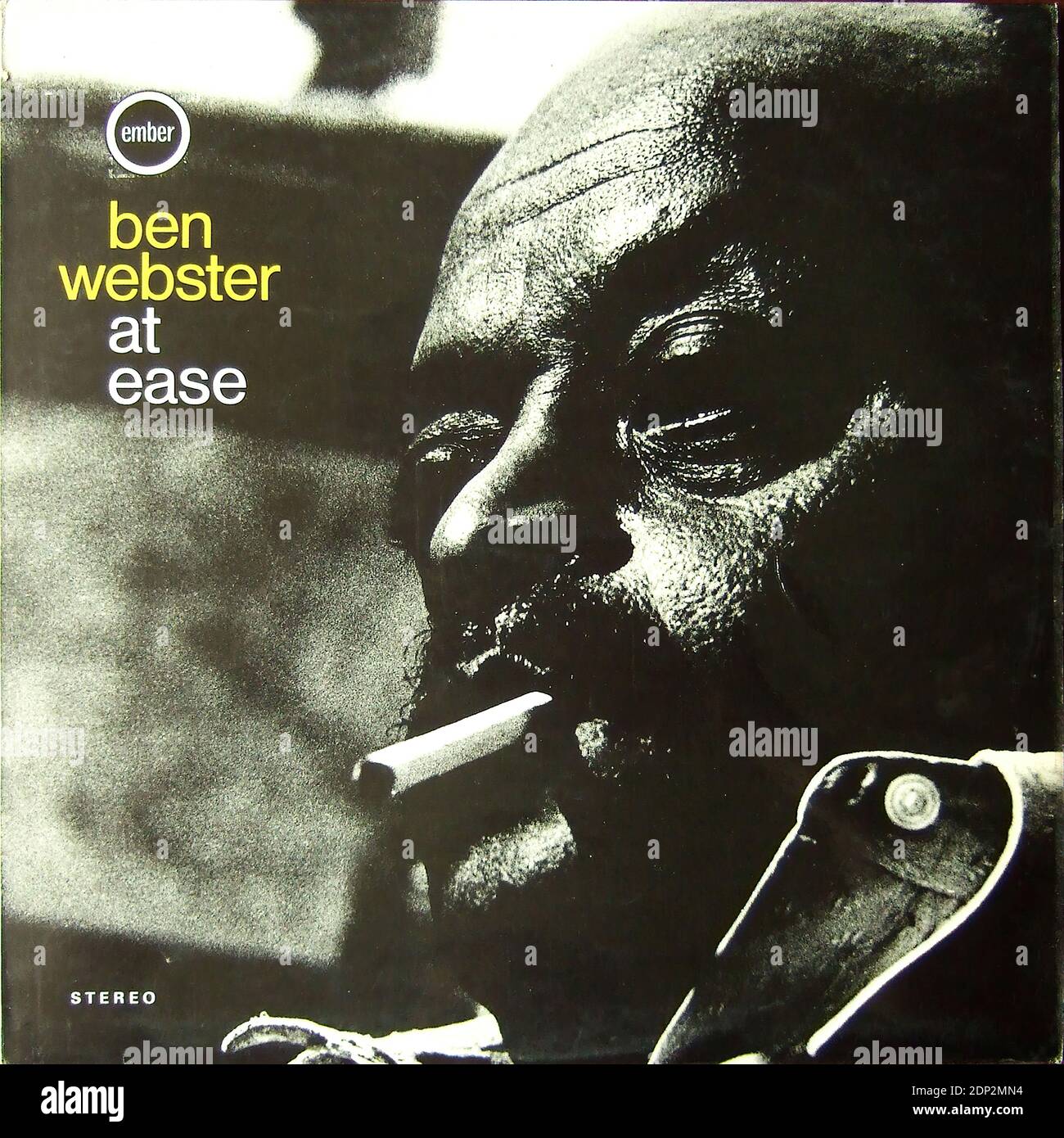 Ben Webster - At Ease, Ember CJS 822 - Vintage vinyl album cover Stock ...
