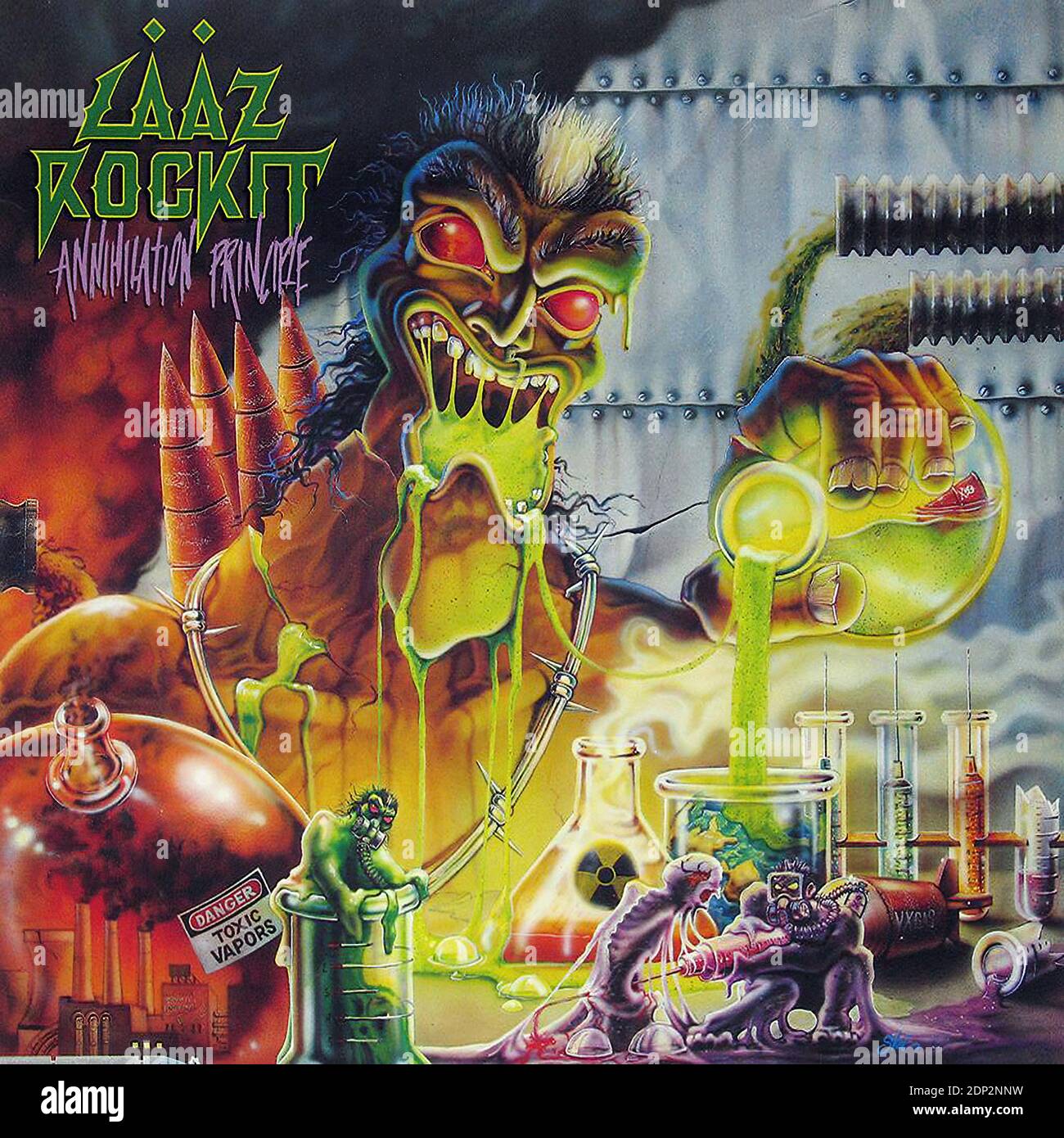 LÄÄZ ROCKIT ANNIHILATION PRINCIPLE - Vintage Vinyl Record Cover01 Stock ...