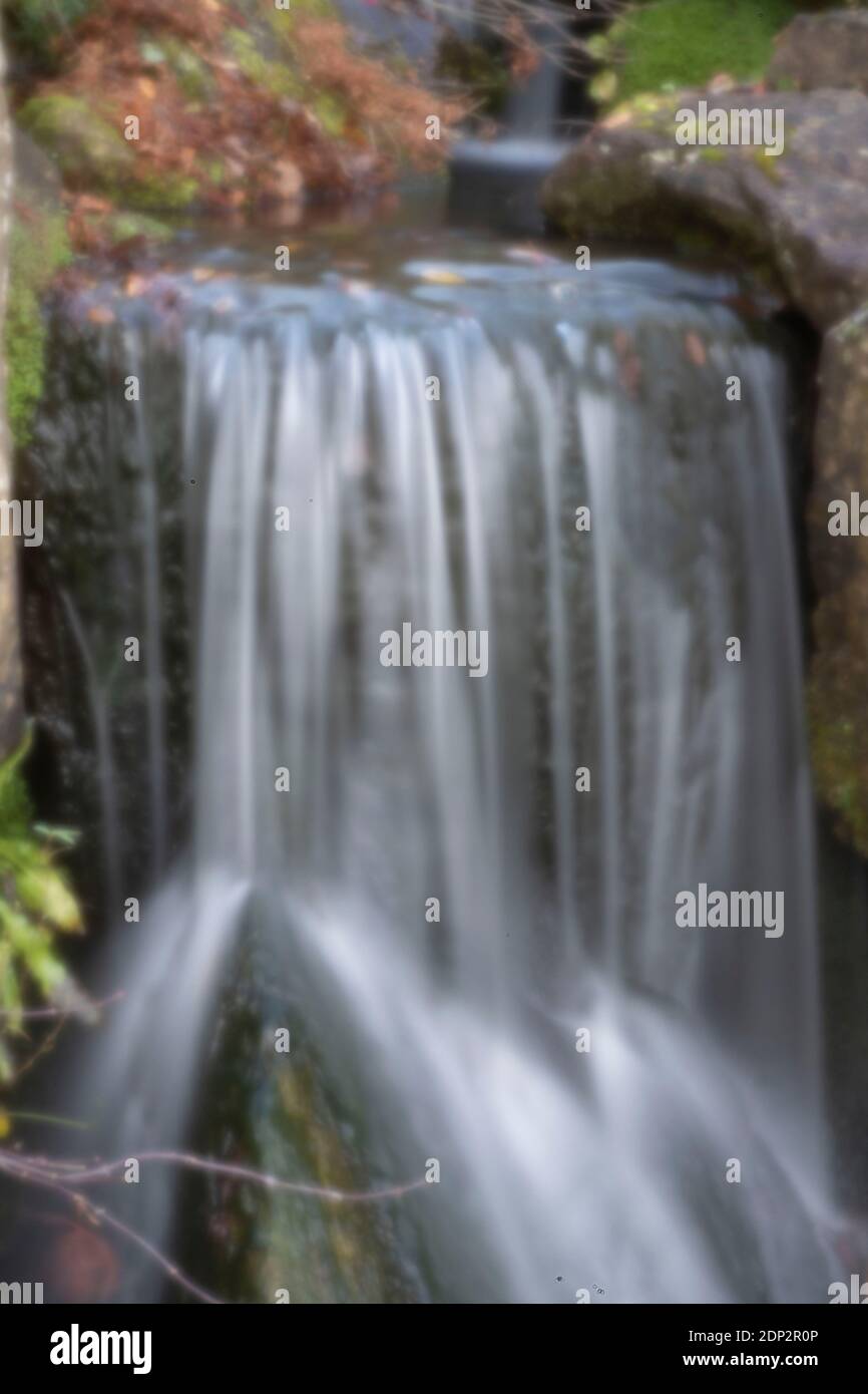 Intimate landscape of small waterfall Stock Photo - Alamy