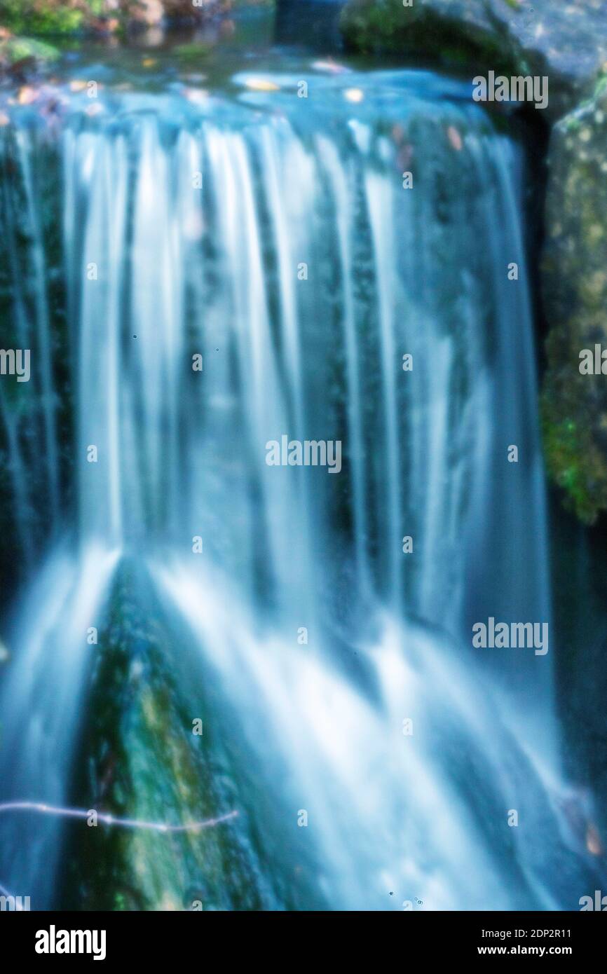 Intimate landscape of small waterfall Stock Photo - Alamy