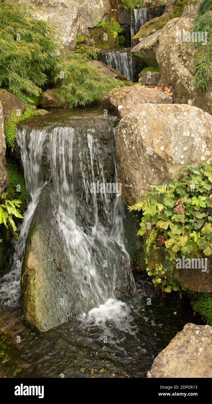 Intimate landscape of small waterfall Stock Photo - Alamy