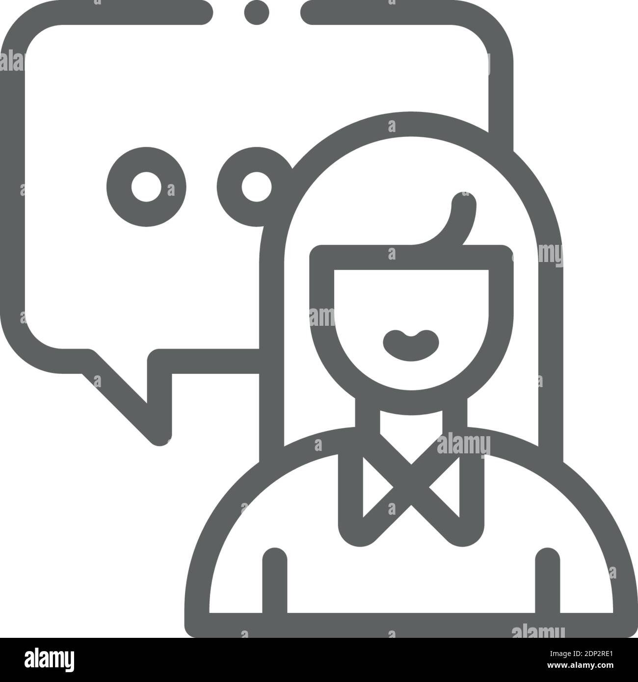talking vector icon modern simple vector illustration Stock Vector ...
