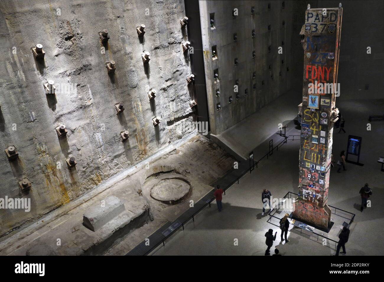 The 'Last Column', a 58-ton welded piece of plated steel which became a ...