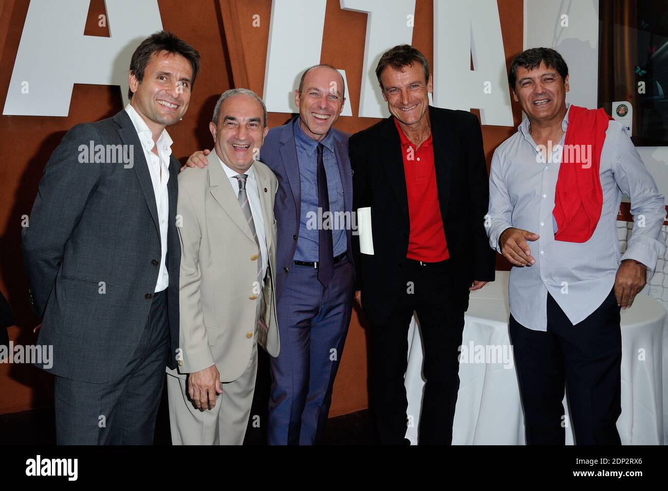 Fabrice Santoro, Jean Gachassin, Giuseppe Lavazza, Mats Wilander and ...