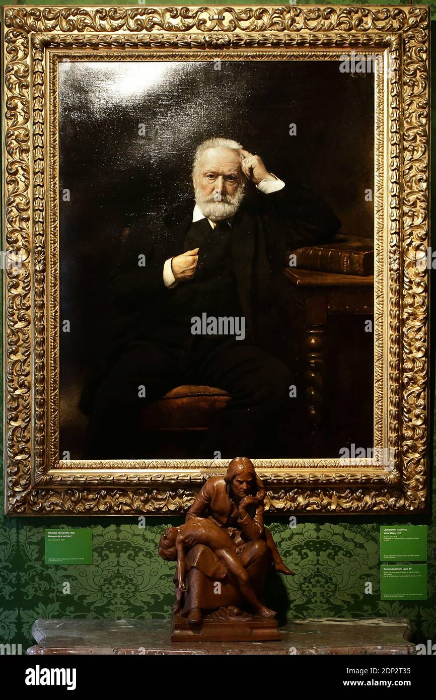 Inside view of Maison de Victor Hugo aka Hotel de Rohan Guemenee, the ...