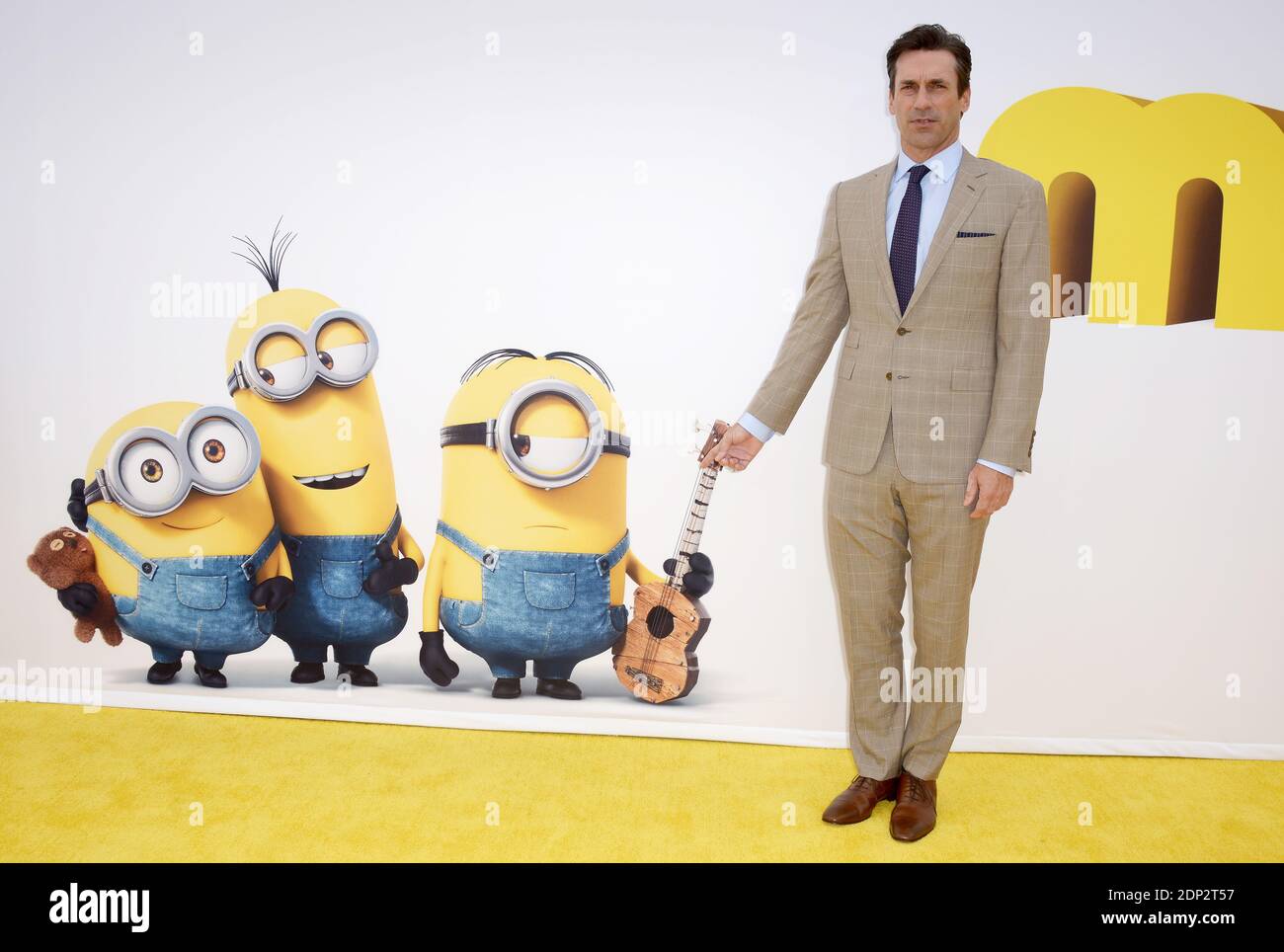 Jon Hamm attends the premiere of Minions held at the Shrine Auditorium ...