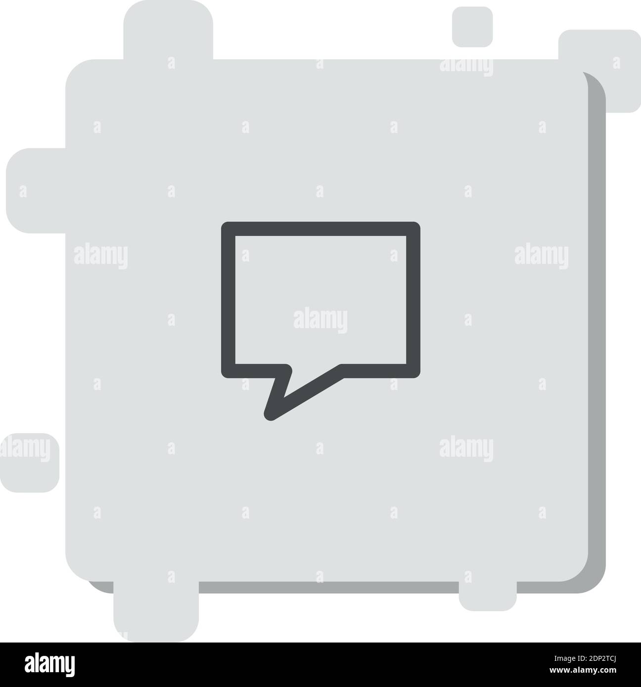 chat bubble vector icon modern simple vector illustration Stock Vector Image & Art - Alamy