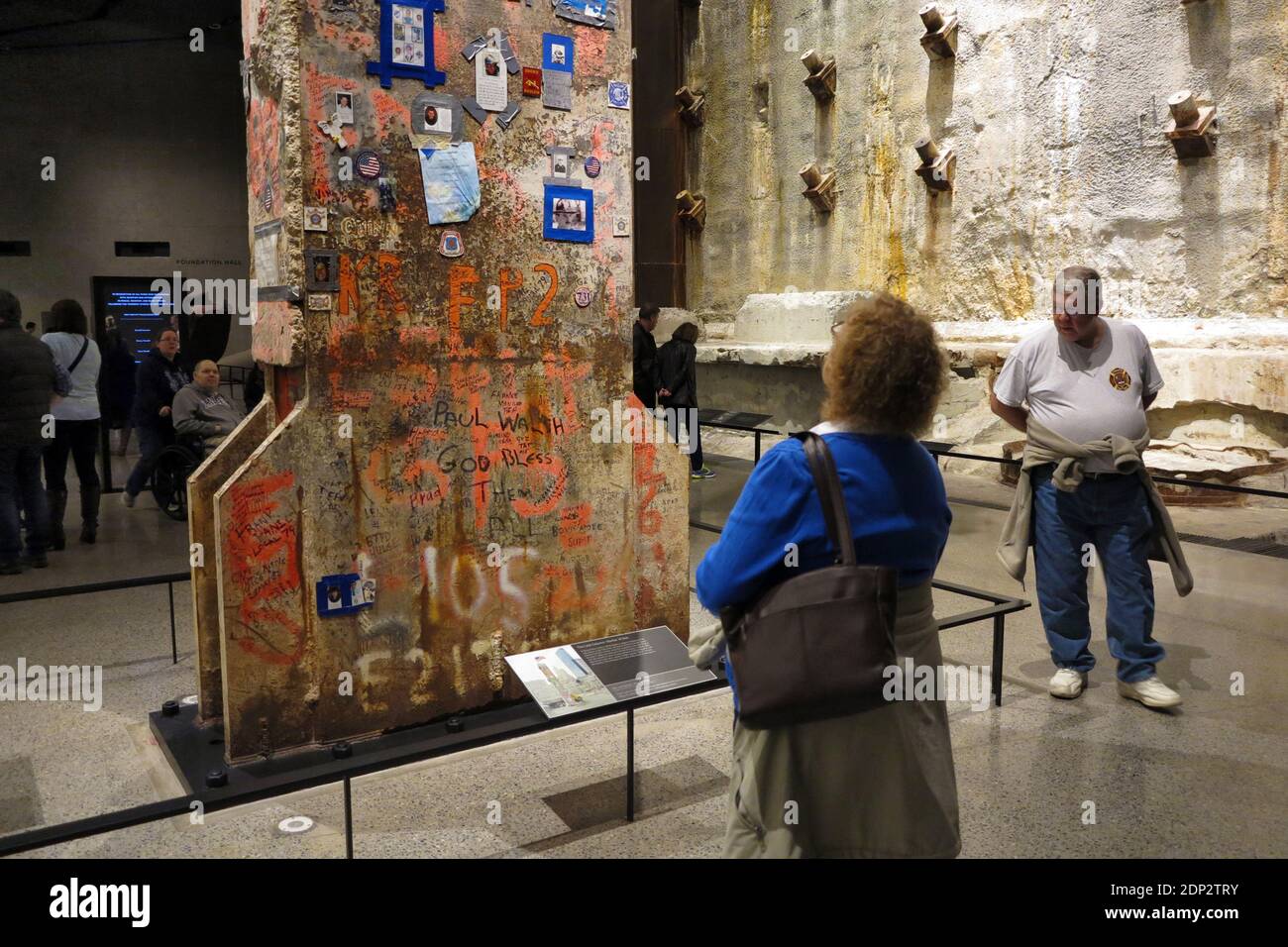 The 'Last Column', a 58-ton welded piece of plated steel which became a ...
