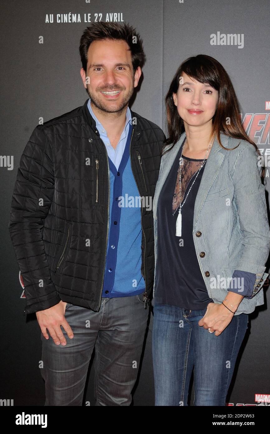 Christophe Michalak and Delphine McCarty at the premiere for Marvel ...