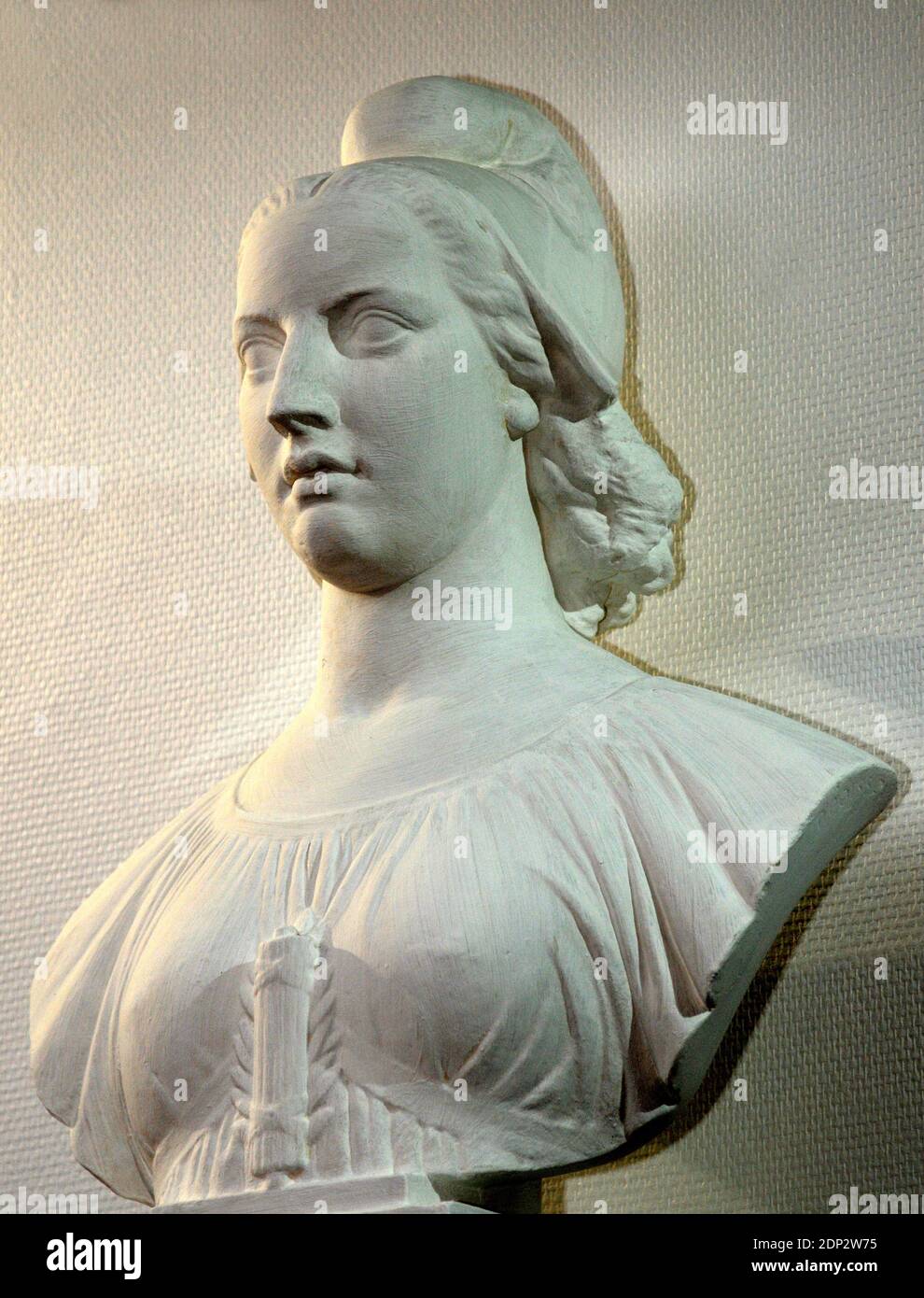 A view of a bust of Marianne in Paris, France, April 4, 2015. Marianne ...