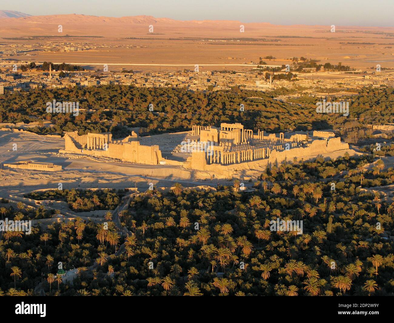Aerial file photo taken in January 2009 of the ancient and modern (in ...