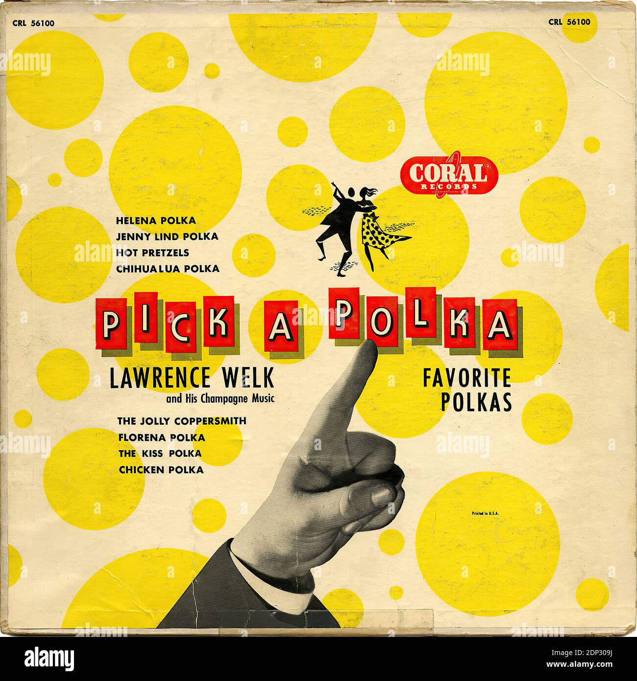 Pick a Polka - Vintage Record Cover Stock Photo - Alamy