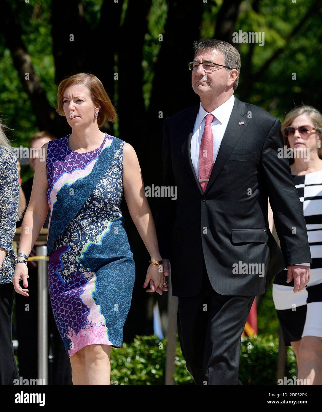 Defense Secretary Ash Carter and his wife Stephanie Carter attend a ...