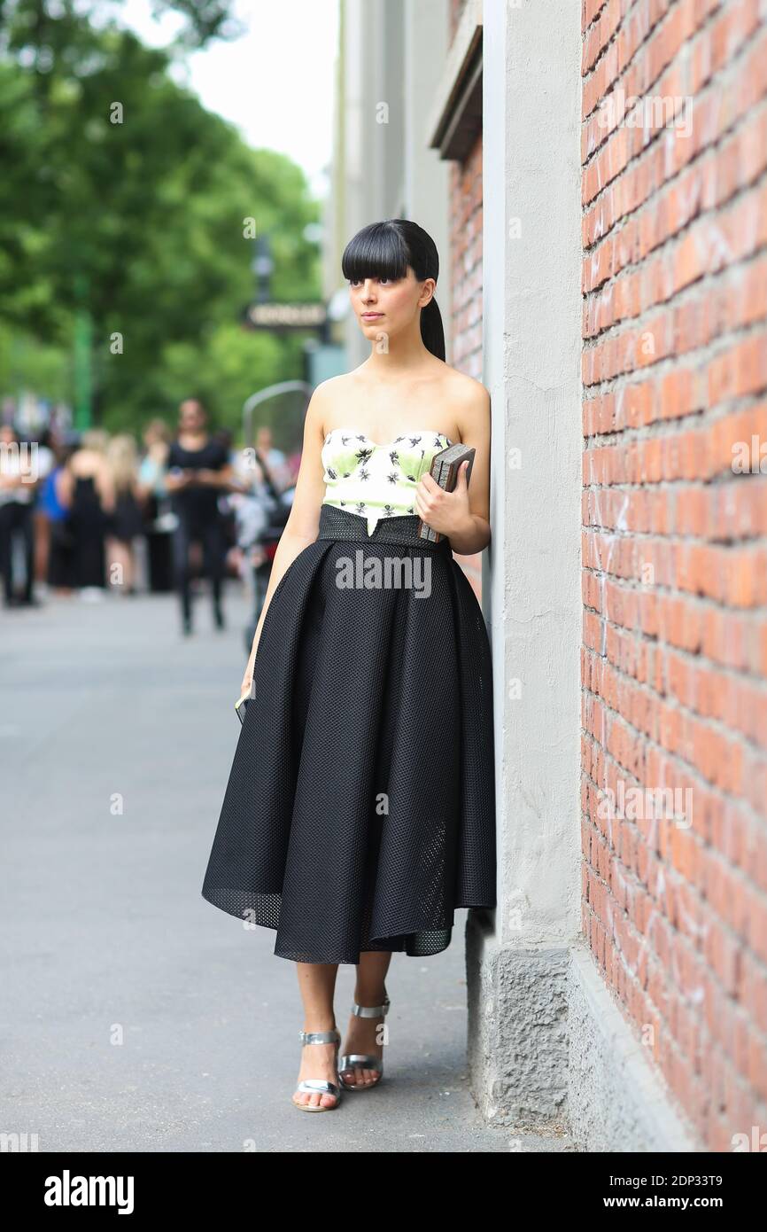 Street style, Laura Comolli arriving at Fendi Spring-Summer 2016 ...