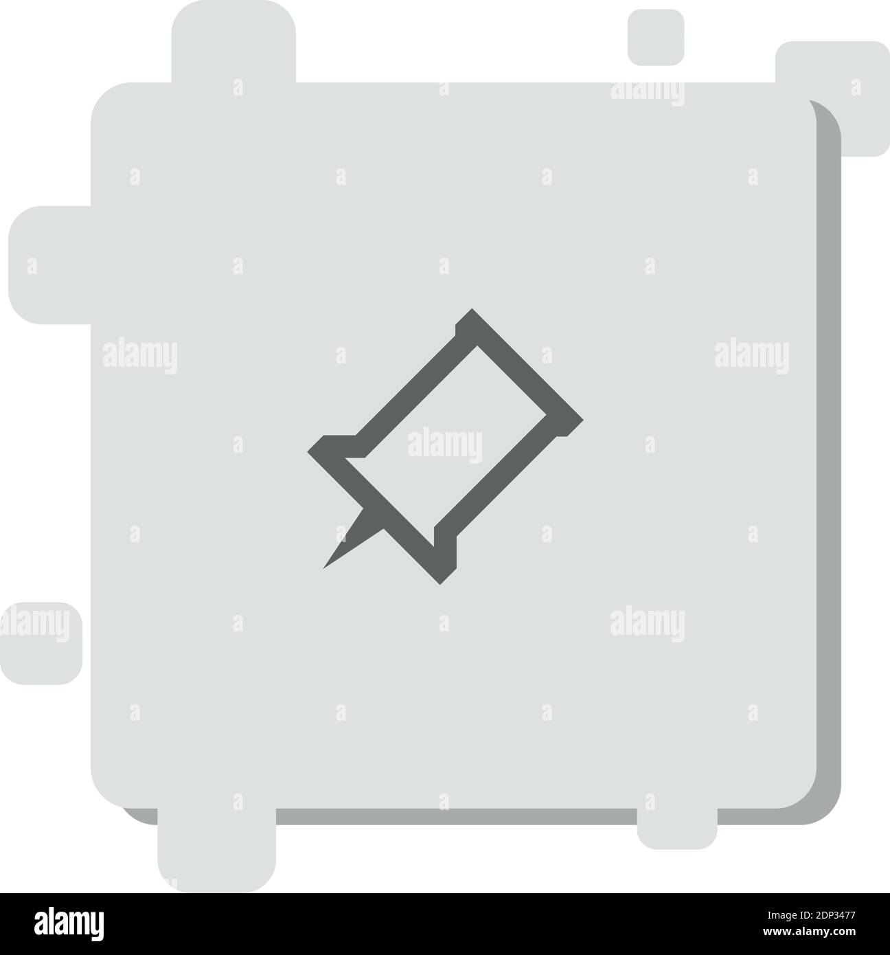 Push pin icon image Stock Vector Images - Alamy