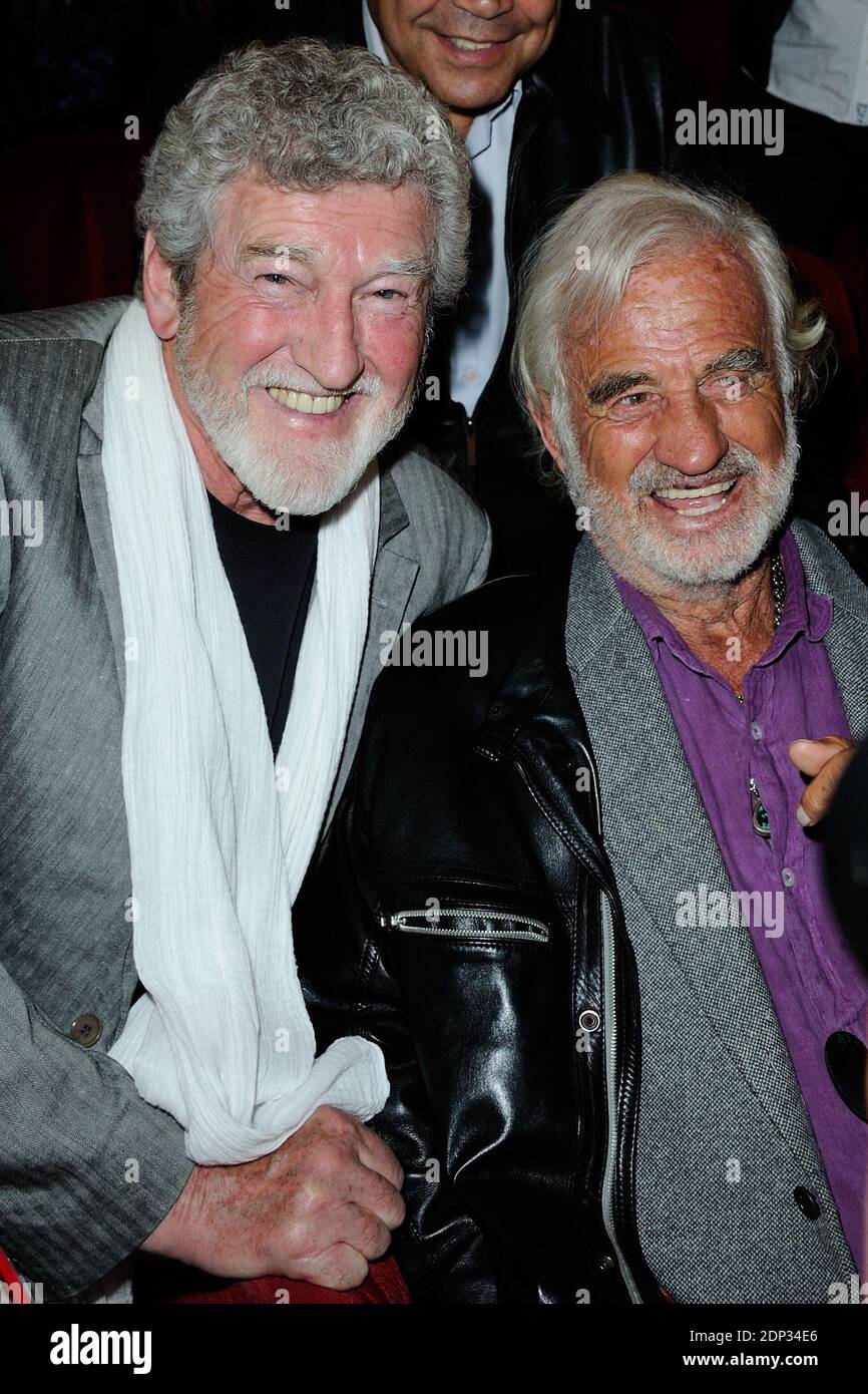 Patrick Prejean et Jean-Paul Belmondo assistent a la representation ...