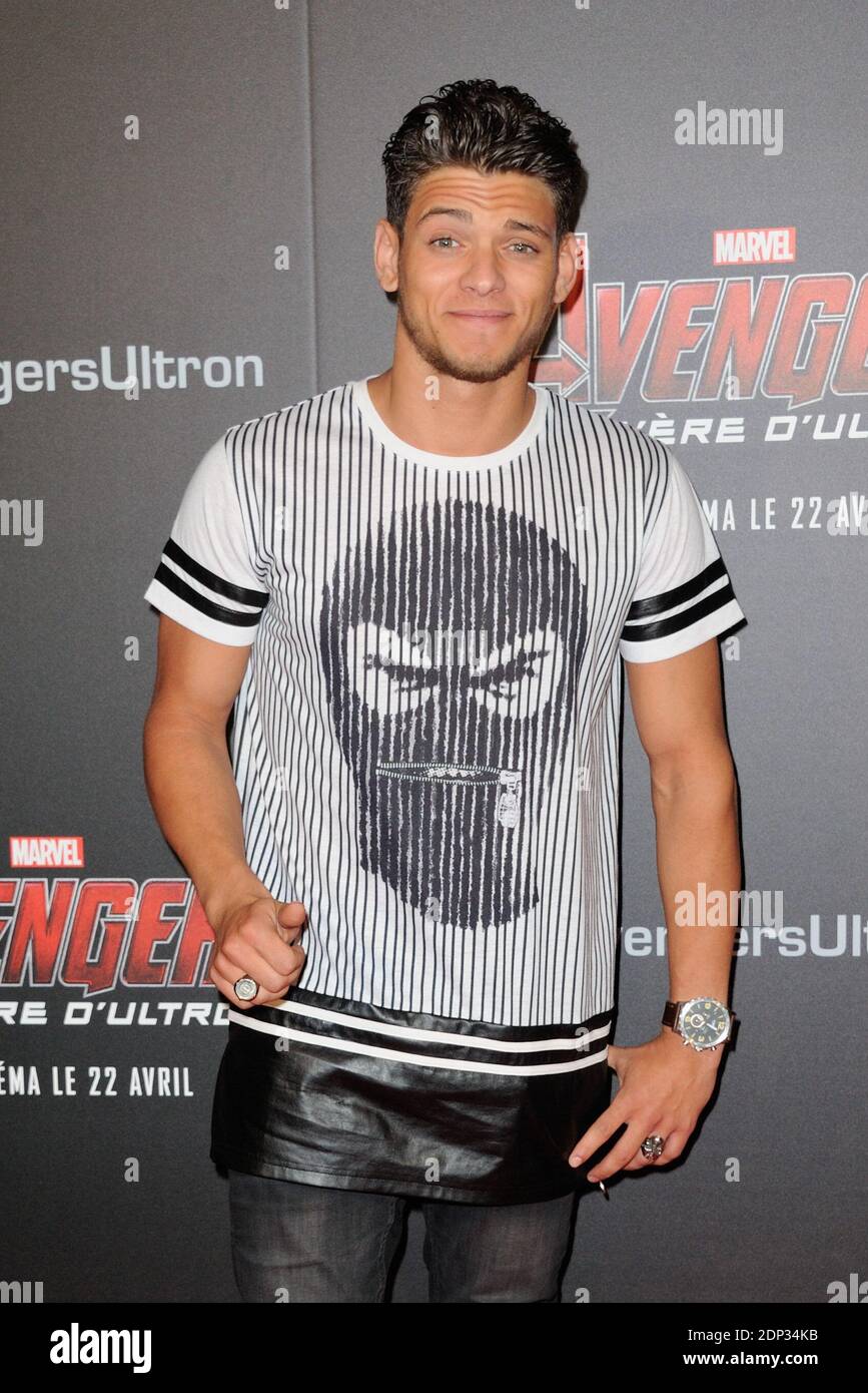 Rayane Bensetti at the premiere for Marvel Avengers: The Age Of Ultron ...