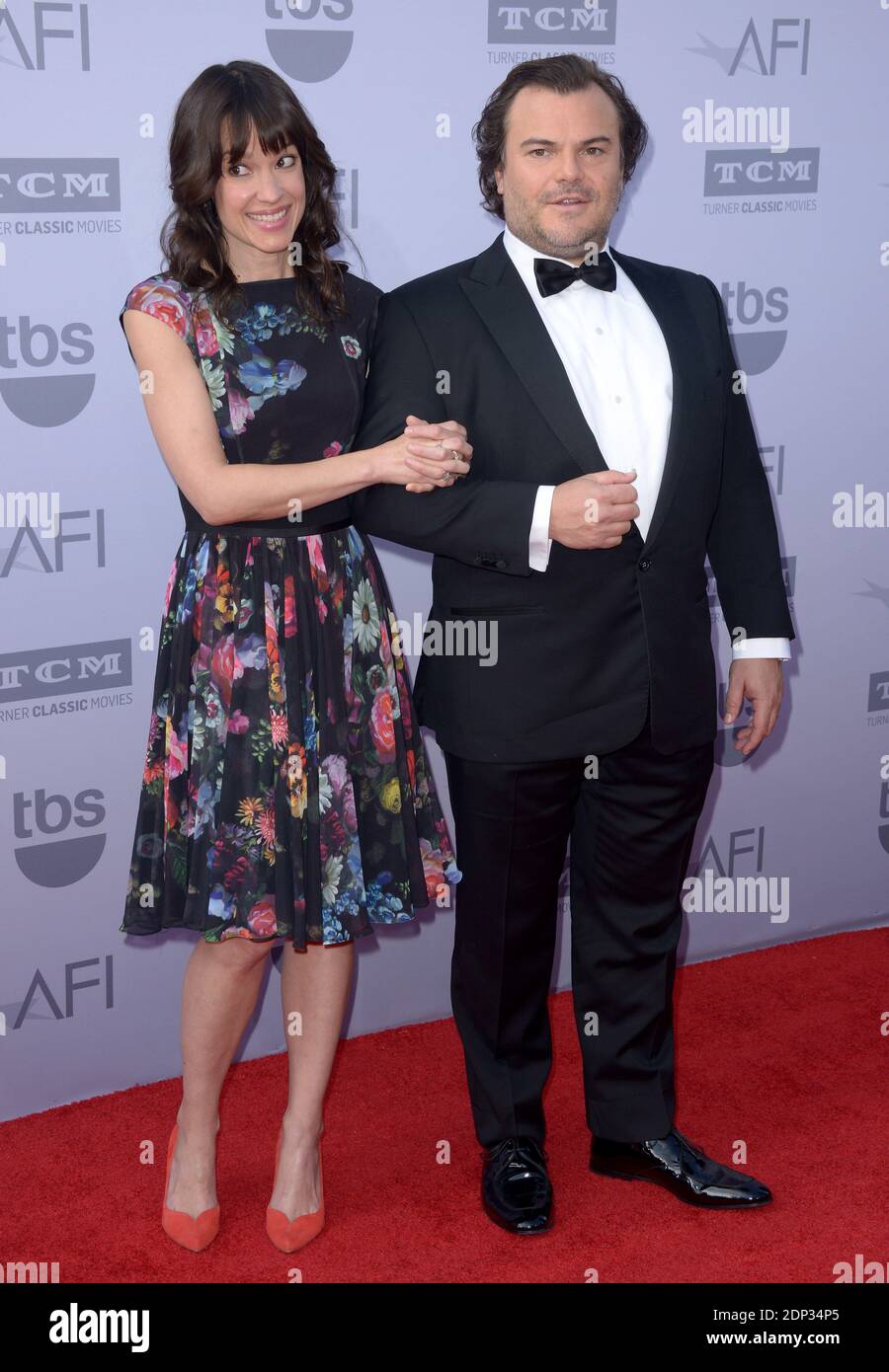 Jack Black and Tanya Haden attend the 2015 AFI Life Achievement Award ...