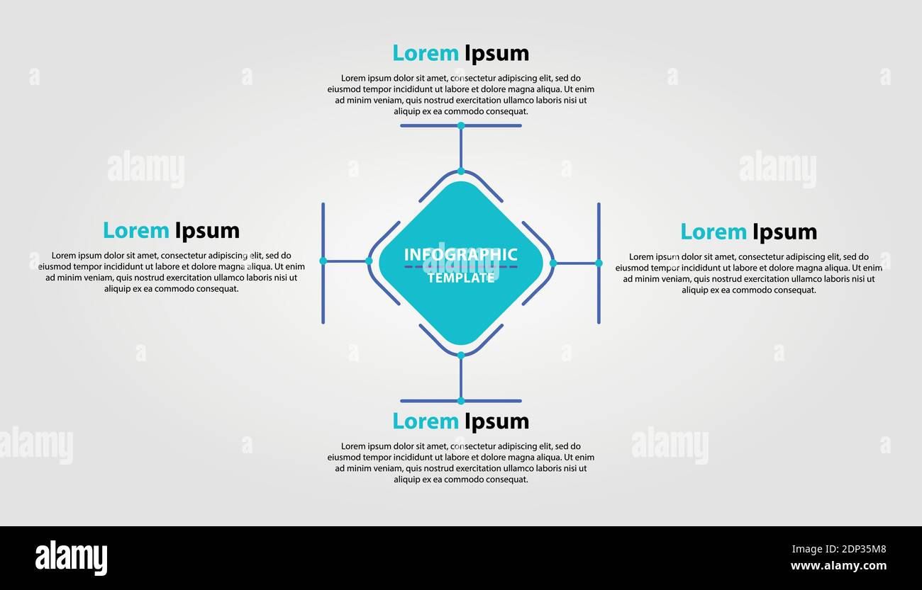 Simple Infographic template. Vector Infographic design with 5 options ...