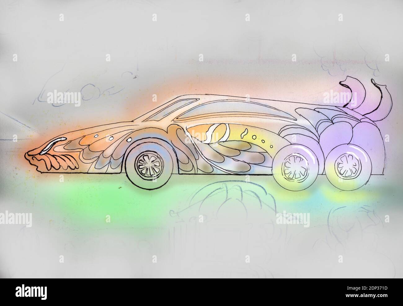 Psychedelic paintwork hi-res stock photography and images - Alamy