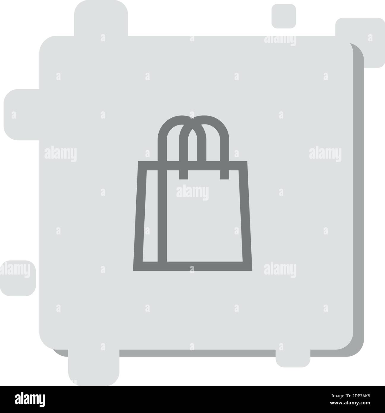 shopping bag vector icon modern simple vector illustration Stock Vector ...