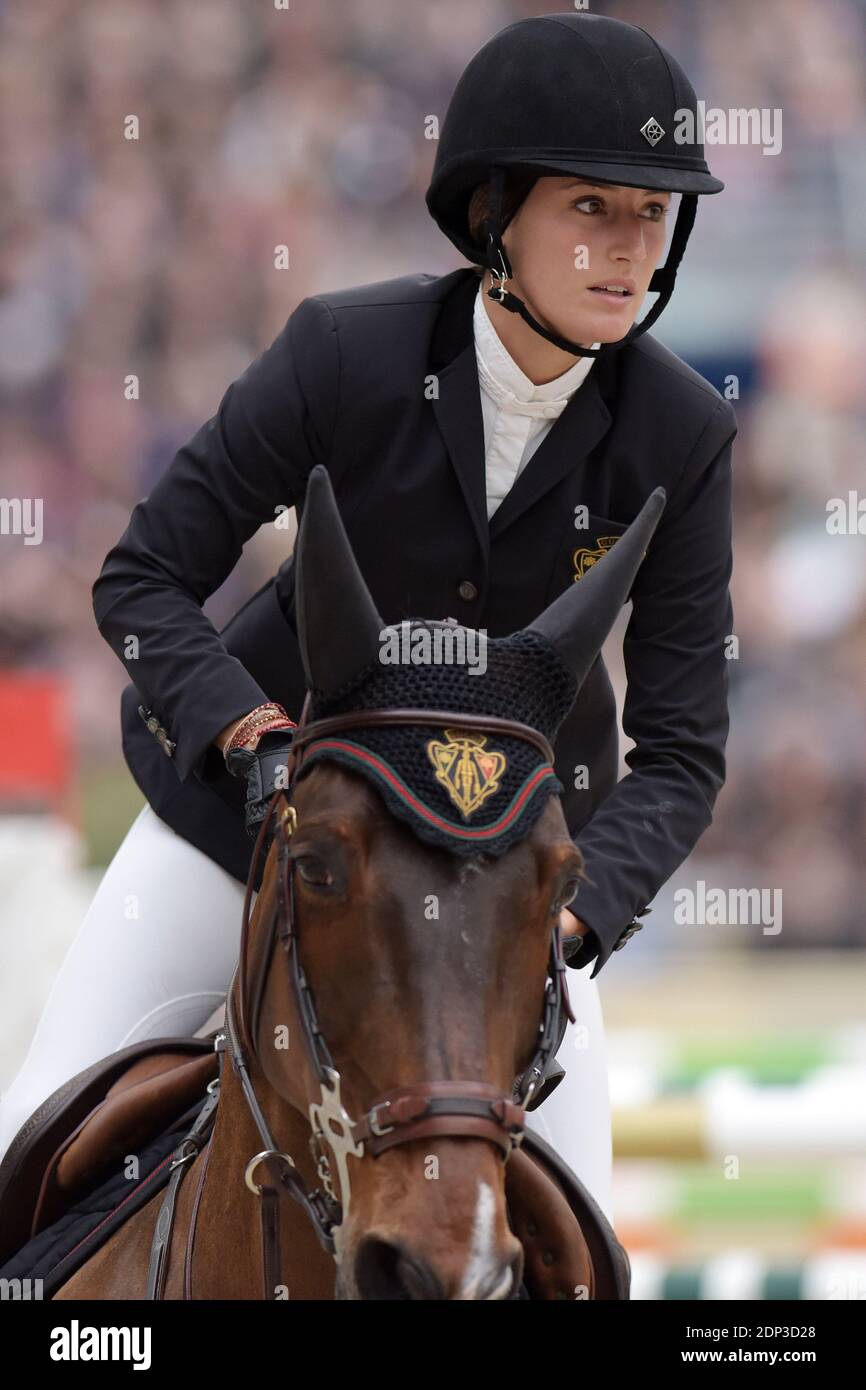 Jessica Springsteen in action during Le Saut Hermes of Paris at Grand ...