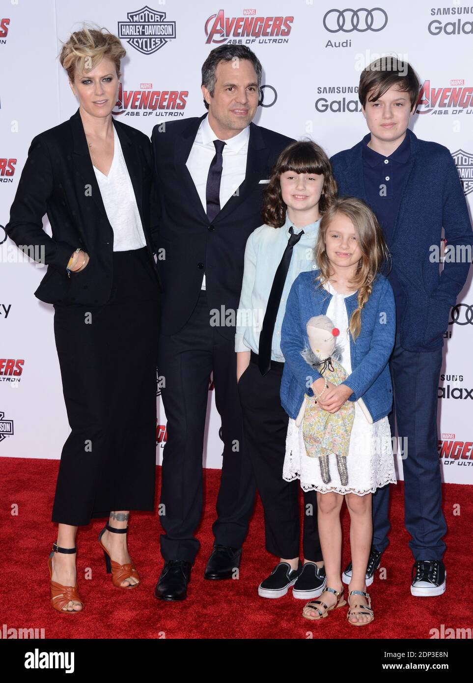 Sunrise Coigney, Mark Ruffalo, Keen Ruffalo, Bella Noche and Odette ...