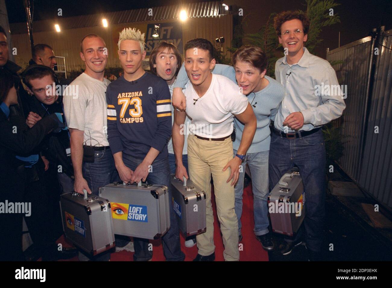 Christophe, Steevy, David, Aziz, Jean-Edouard, Philippe during the ...