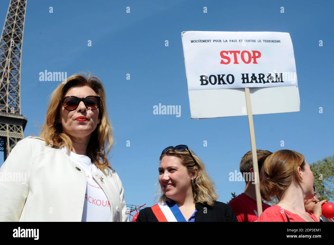 Former French first lady Valerie Trierweiler at the "Bring Back Our ...