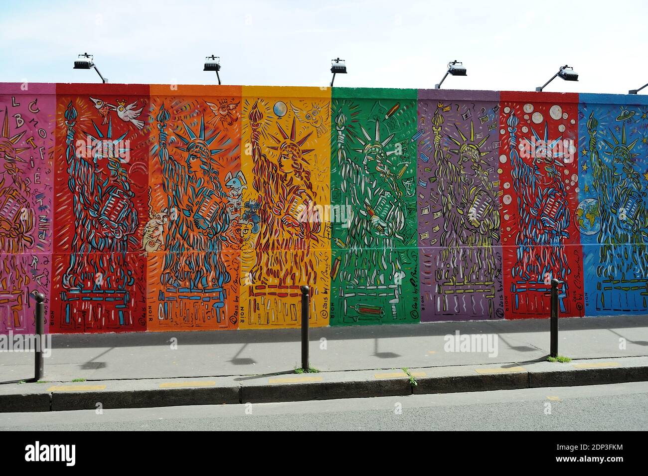 Piece of art by Christophe-Emmanuel Bouchet during the 'Art Liberte du ...