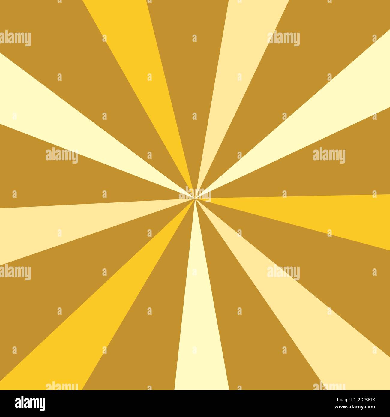 An abstract retro gold colored sunburst shape background image Stock ...