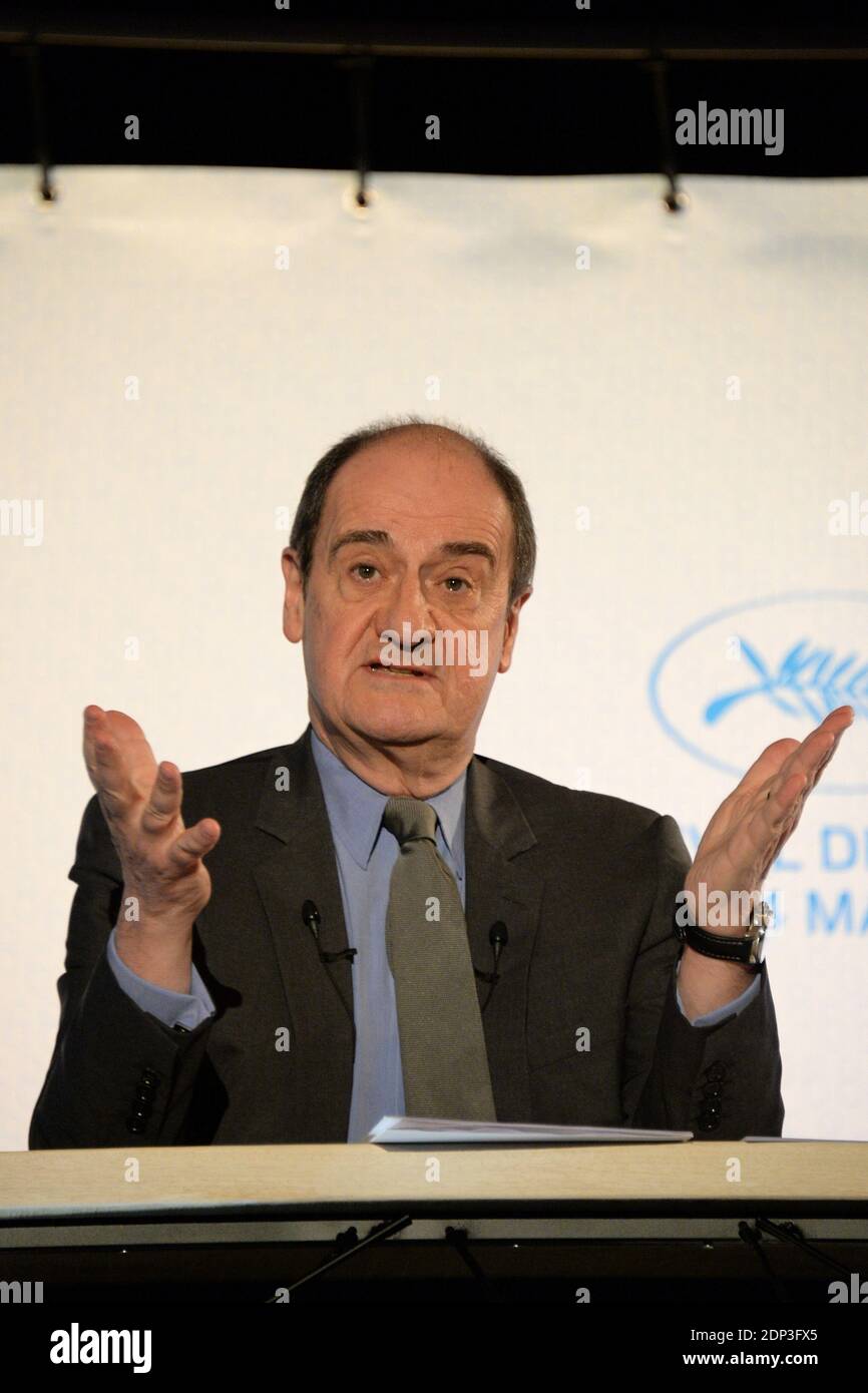 Festival President Pierre Lescure attending a press conference to ...