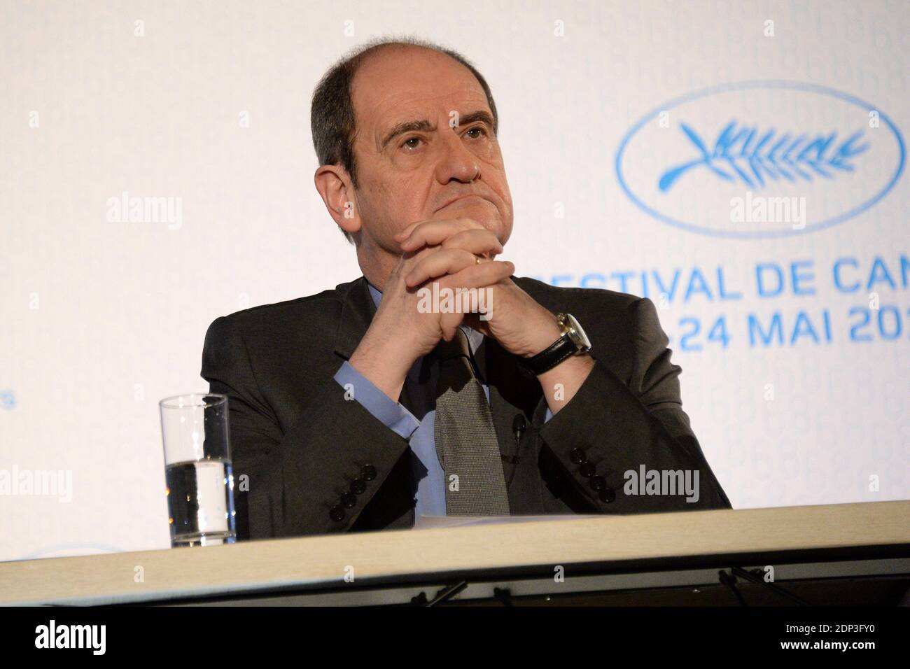 Festival President Pierre Lescure attending a press conference to ...