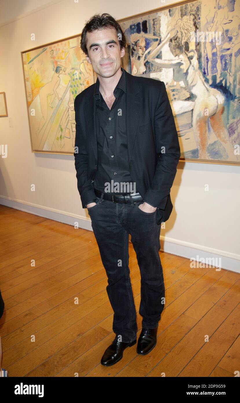 Exclusive - Raphael Enthoven attending the varnishing-day of Joann Sfar ...