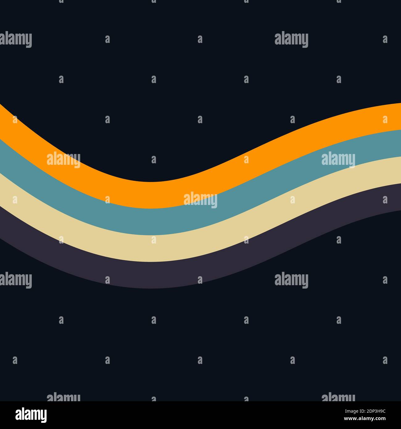 An abstract wavy retro striped background image Stock Vector Image ...