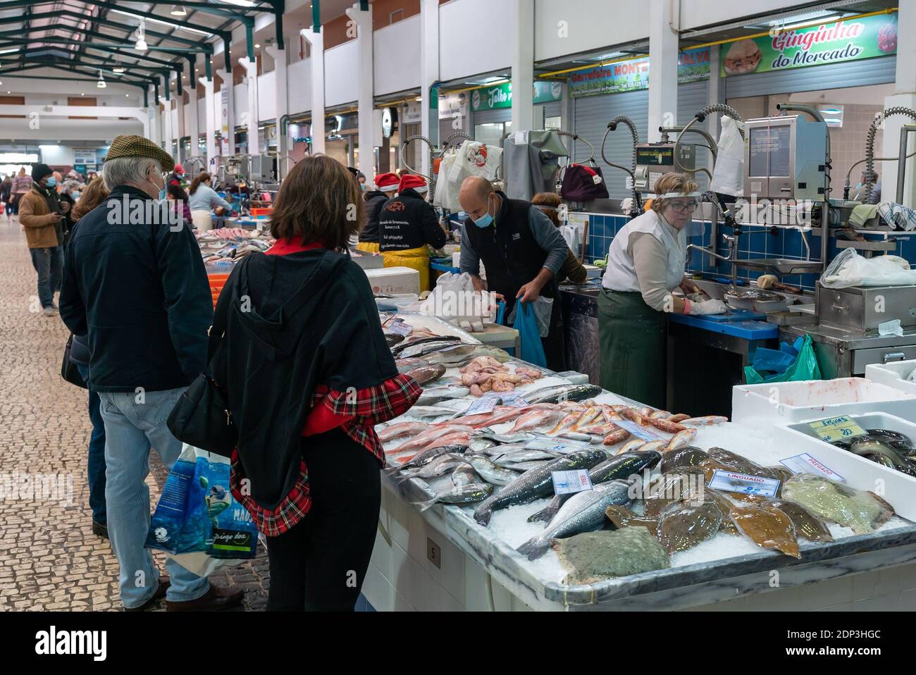 Setubal, Portugal - 18 December, 2020: view of the Livramento Market in ...