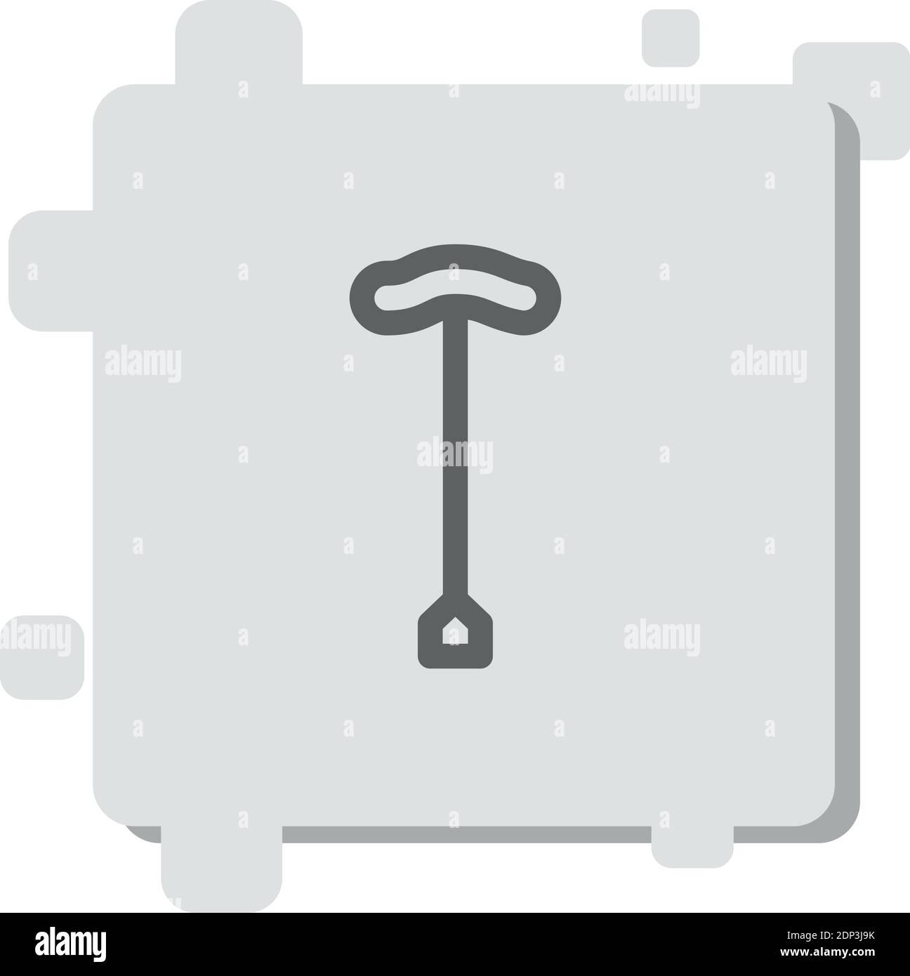 walking stick vector icon modern simple vector illustration Stock ...