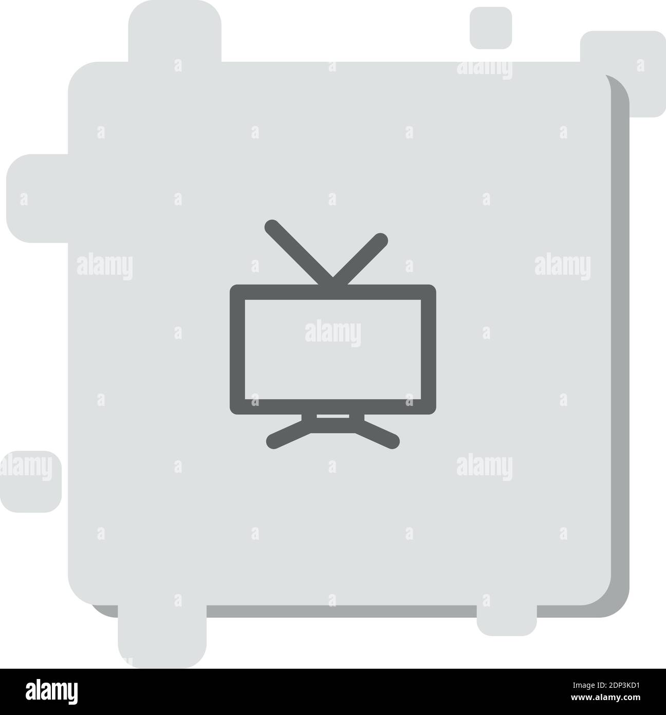 television with antenna vector icon modern simple vector illustration ...