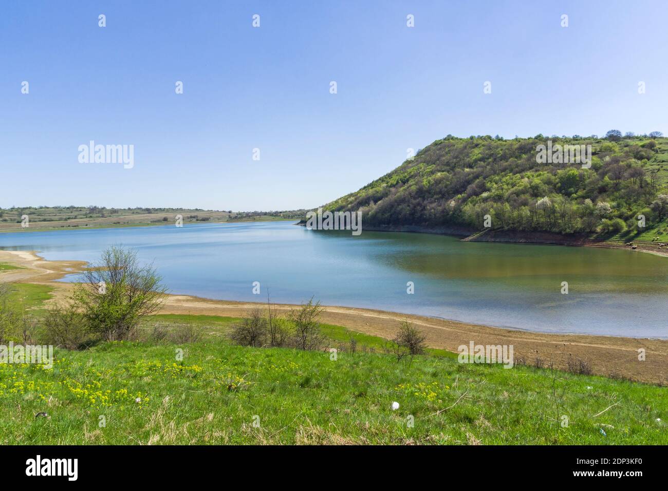 Spring landscape of Krapets Reservoir, Lovech Region, Bulgaria Stock ...
