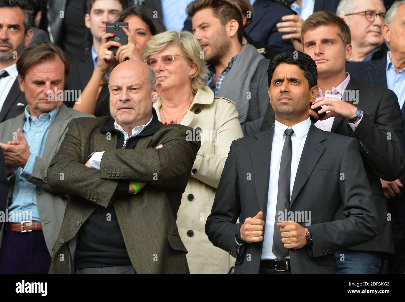 PSG CEO Nasser Ghanim Al-Khelaifi attending the French First League ...
