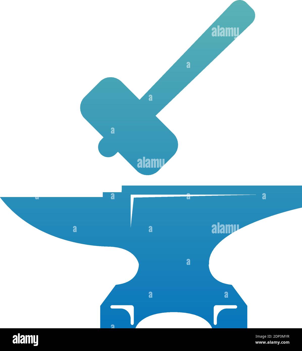 Hammer icon logo design template Stock Vector Image & Art - Alamy