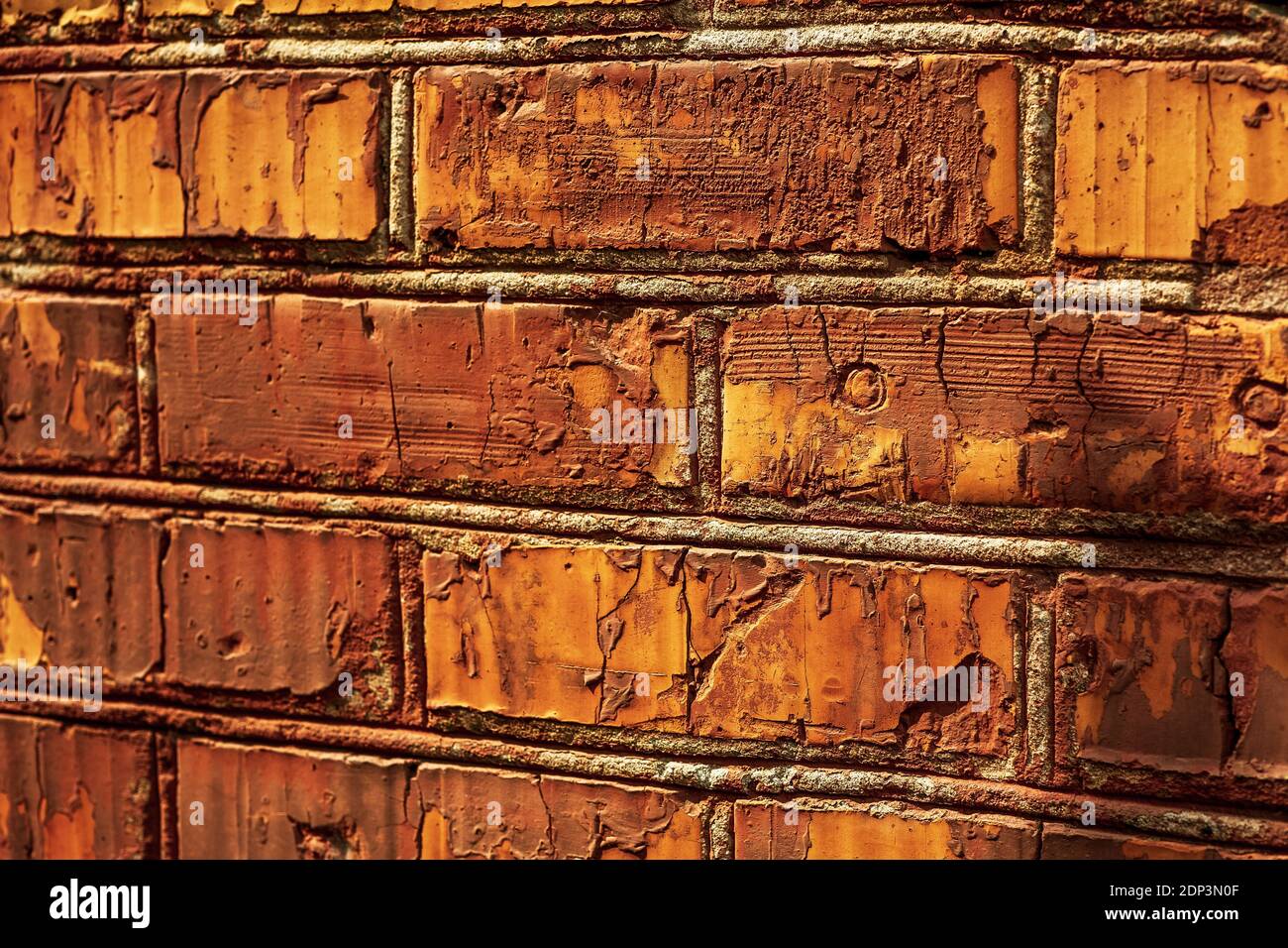 The red brick is shot in daylight after rain. brick texture for ...