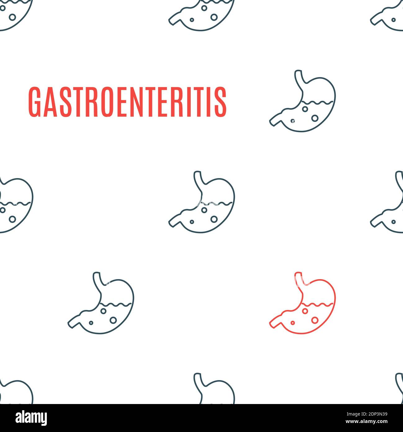 Gastroenteritis, conceptual illustration Stock Photo - Alamy