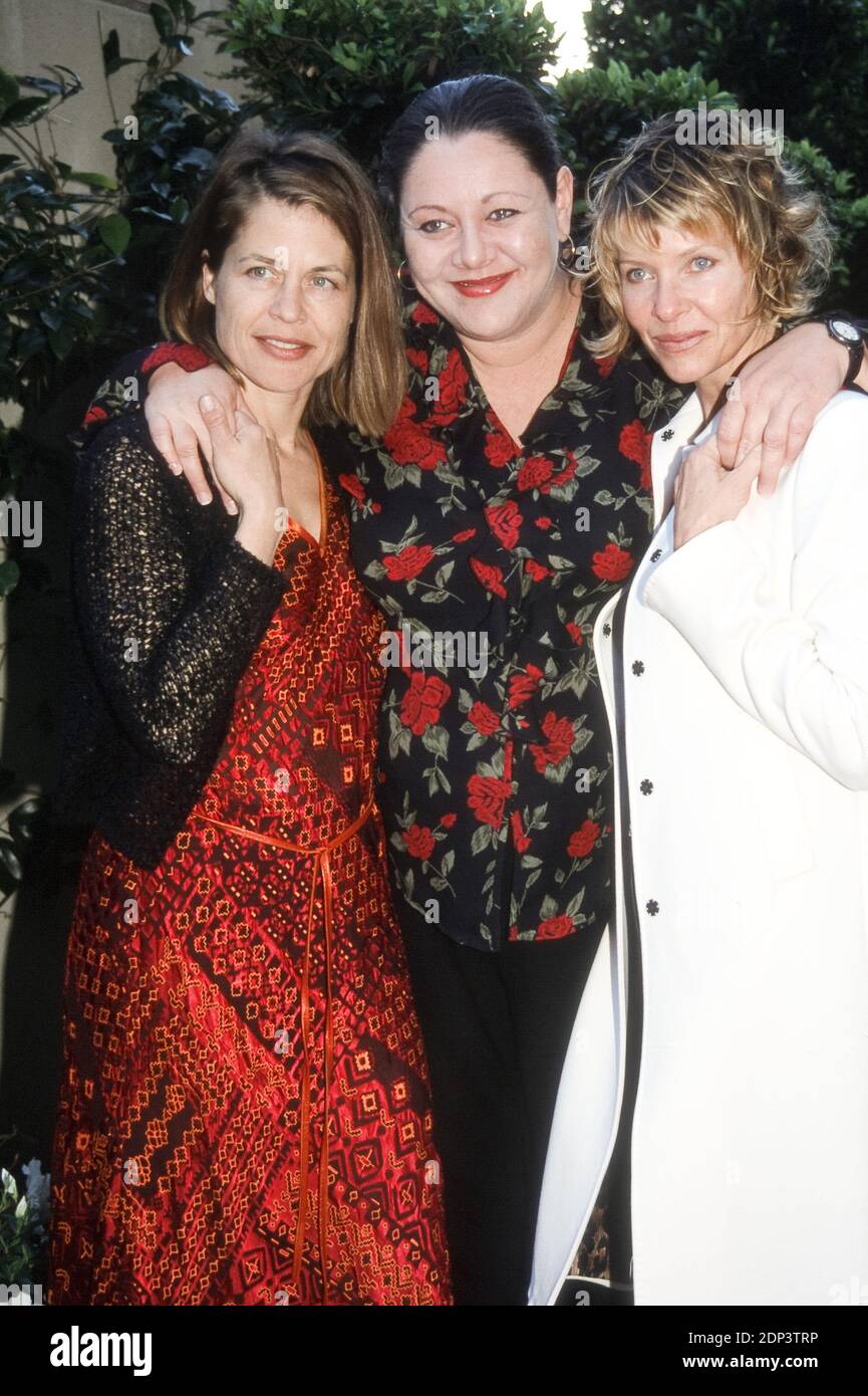 Stars of "A Girl Thing," Linda Hamilton, Camryn Manheim, Kate Capshawth ...