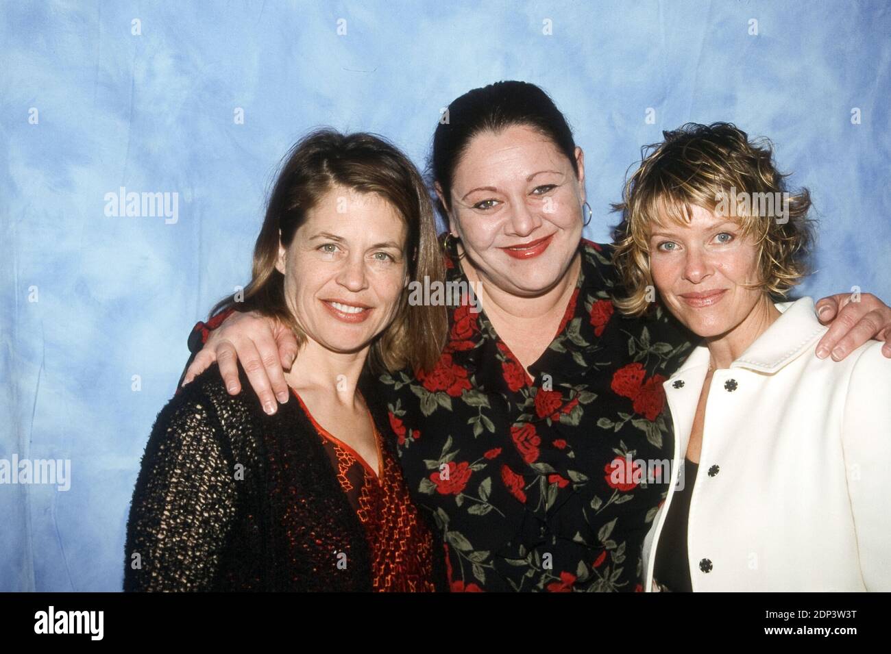 Stars of "A Girl Thing," Linda Hamilton, Camryn Manheim, Kate Capshawth ...