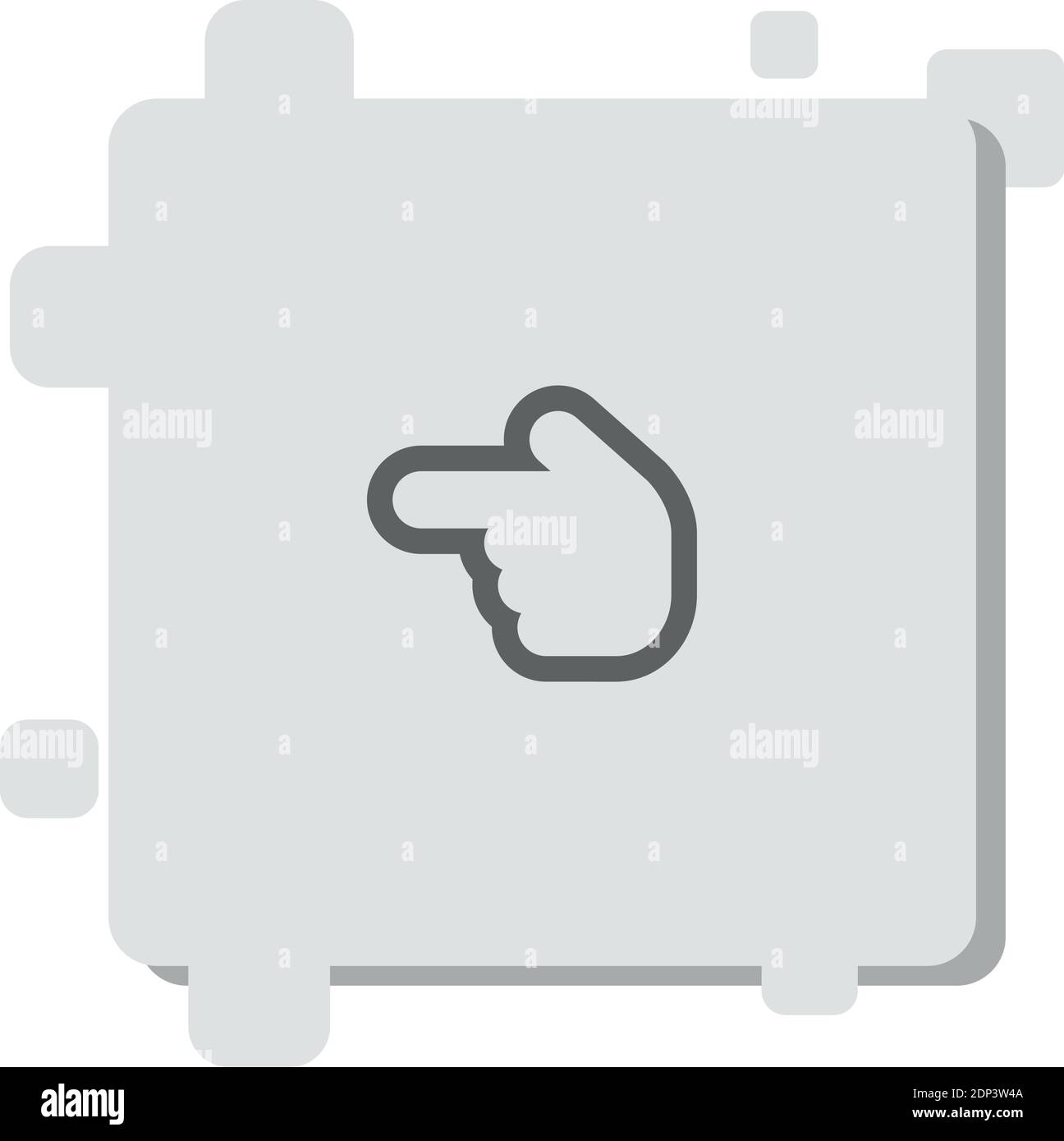 hand pointing to left vector icon modern simple vector illustration ...