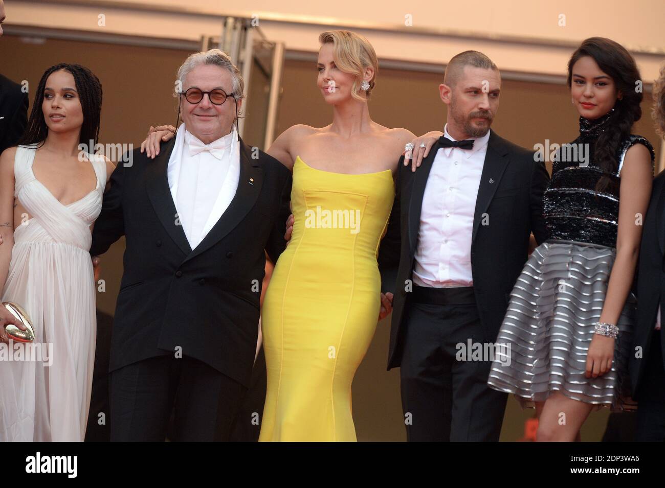 Zoe Kravitz, George Miller, Charlize Theron and Tom Hardy attend the ...