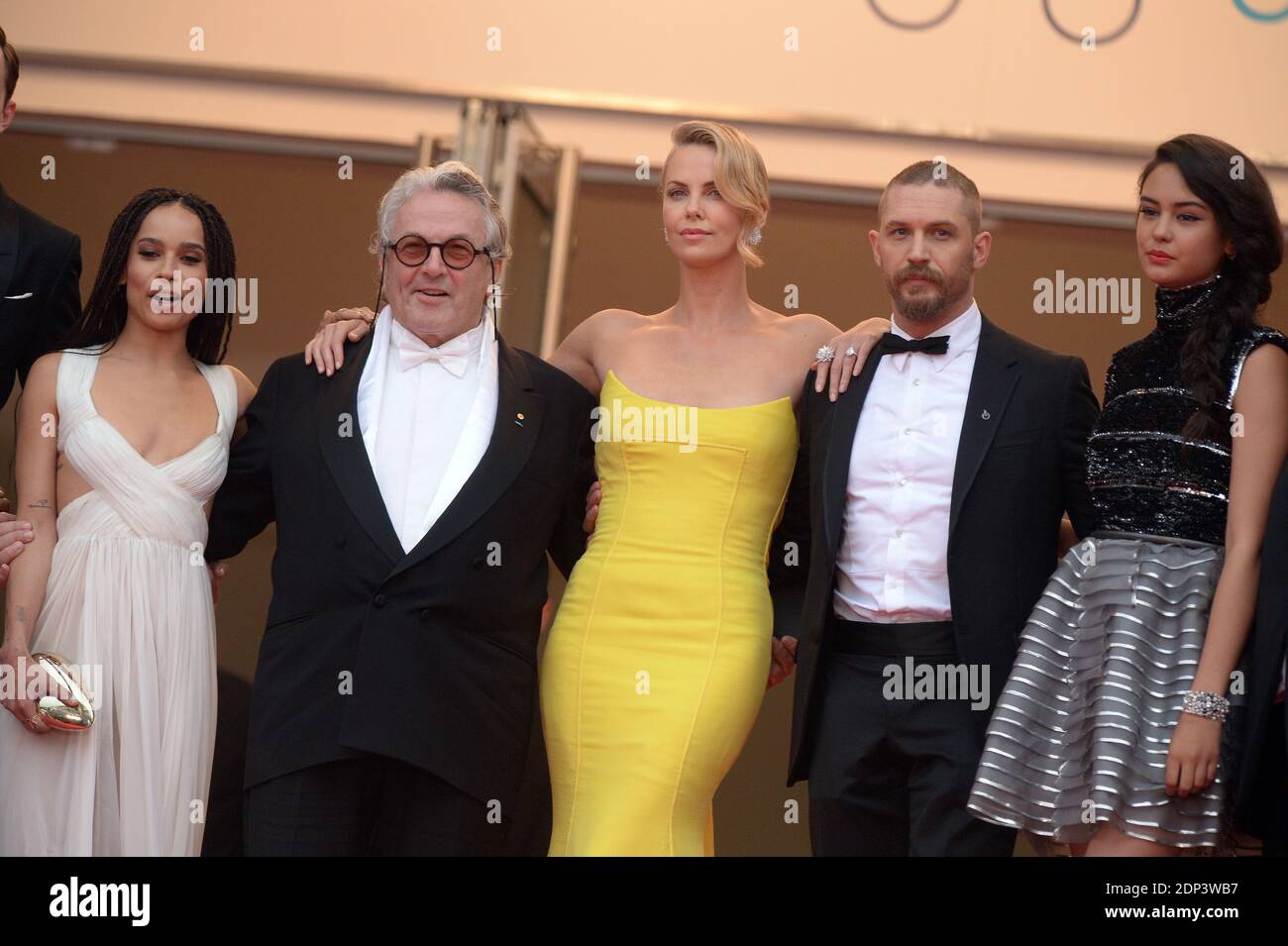 Zoe Kravitz, George Miller, Charlize Theron and Tom Hardy attend the ...